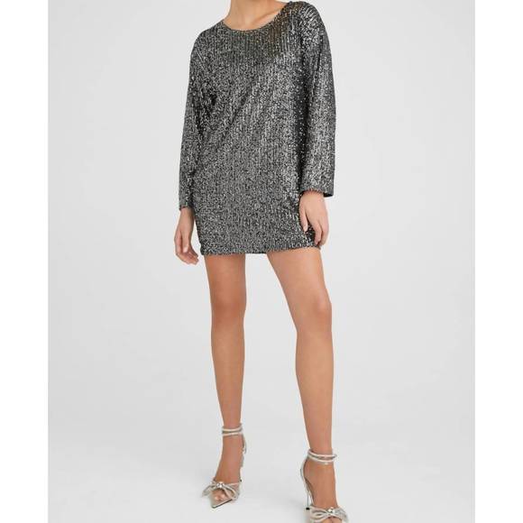 Elan | Dresses | New Elan Nora Dress In Silver | Poshmark